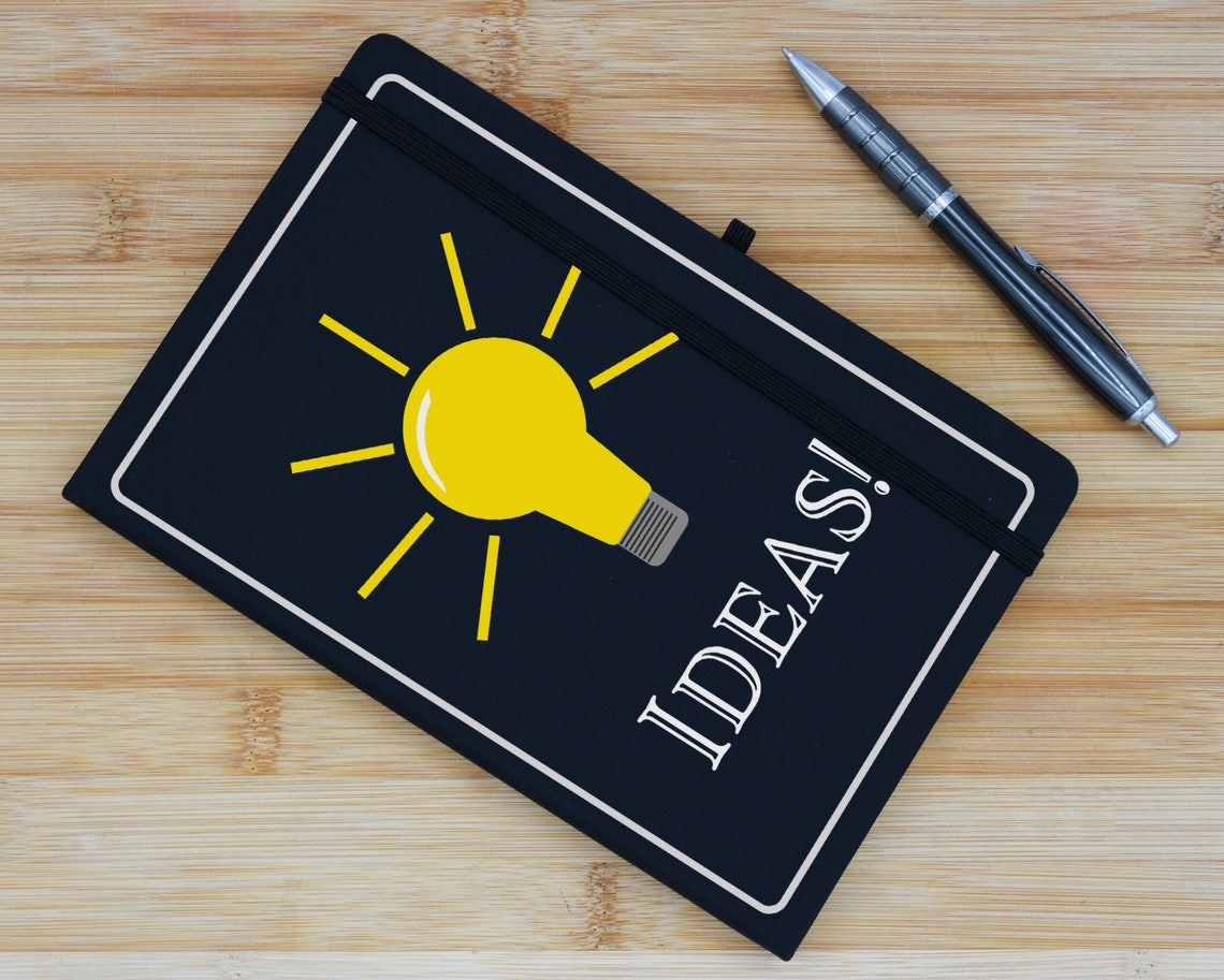 Bright Ideas! - Lined Paper Scrapbook A5 Sized - Novelty Idea for ...