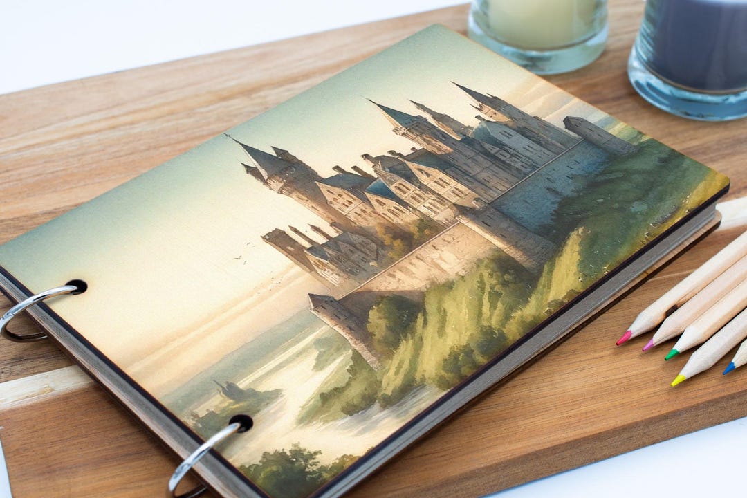 Medieval Castle Watercolour Art Scrapbook (scrap-kf24-daytimecastlehg ...