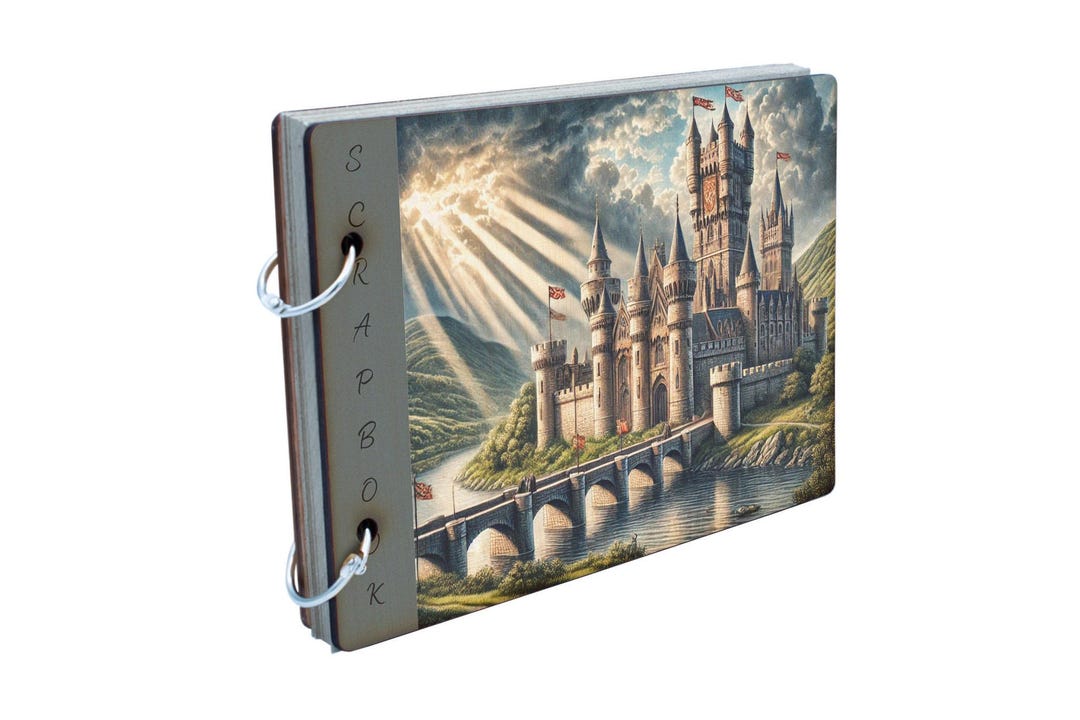 Majestic Medieval Castle Landscape Scrapbook (scrap-kf24-castlehg) - Etsy