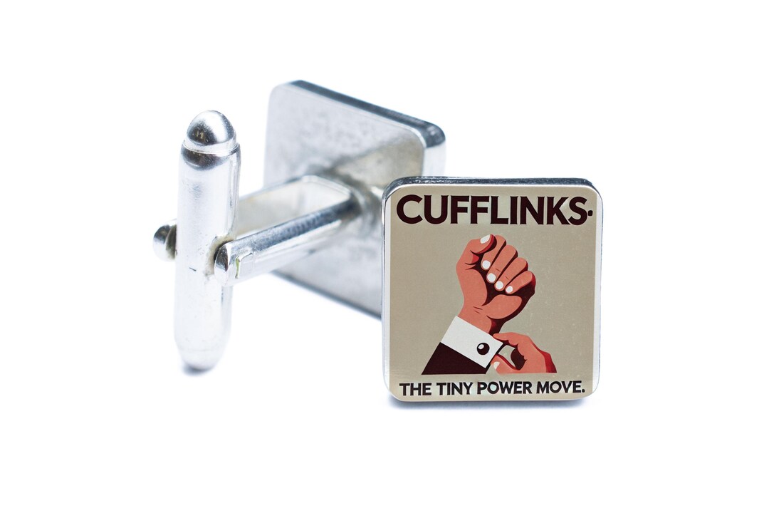 Handcrafted Tin and Pewter Cufflinks: UV Printed Design, AI Generated ...