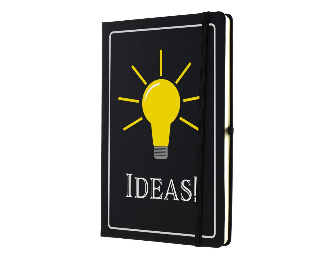 Bright Ideas! - Lined Paper Scrapbook A5 Sized - Novelty Idea for ...