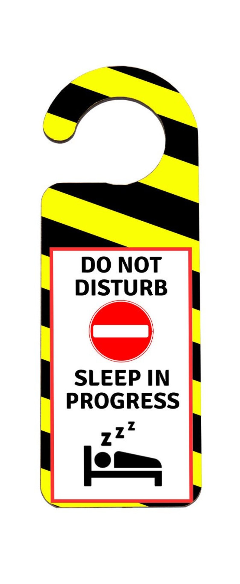 Do Not Disturb Sleep in Progress – Plywood Door Handle Hanger - Novelty ...