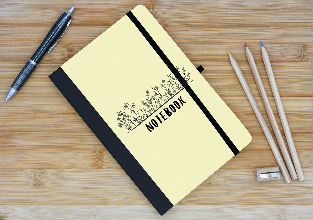 Floral Border A5 Sized Lined Paper Scrapbook - Idea for Friends and ...