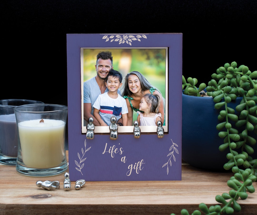 Life's a Gift - We Made a Family Photo Frame, Free Standing Home ...