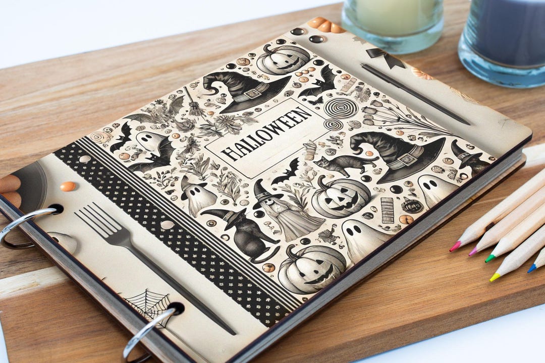 Spooky Halloween Memories Scrapbook With Elegant Design (scrap-kf24 ...