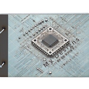 Futuristic Circuitry: Minimalist Tech Inspired Scrapbook (scrap-kf24 ...