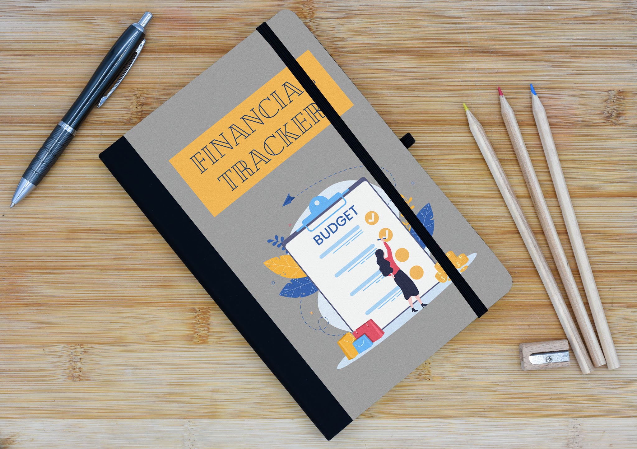 Financial Tracker - A5 Sized Lined Paper Scrapbook - Finance Tracker ...