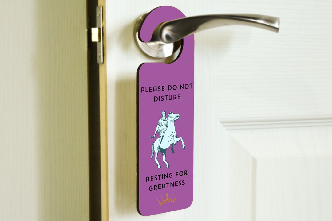 Please Do Not Disturb Resting for Greatness – Novelty Plywood Door ...