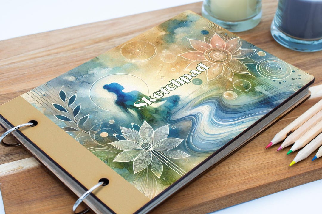 Lotus Flower Sketchpad: Zen-inspired Watercolour Design for Mindful ...