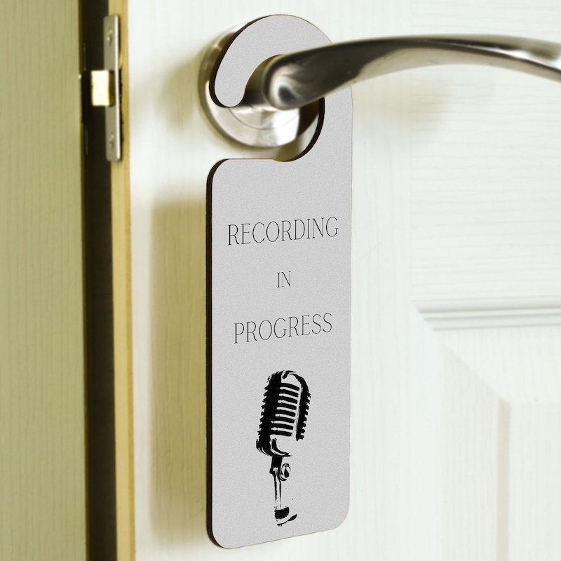 Recording in Progress Sign - Etsy