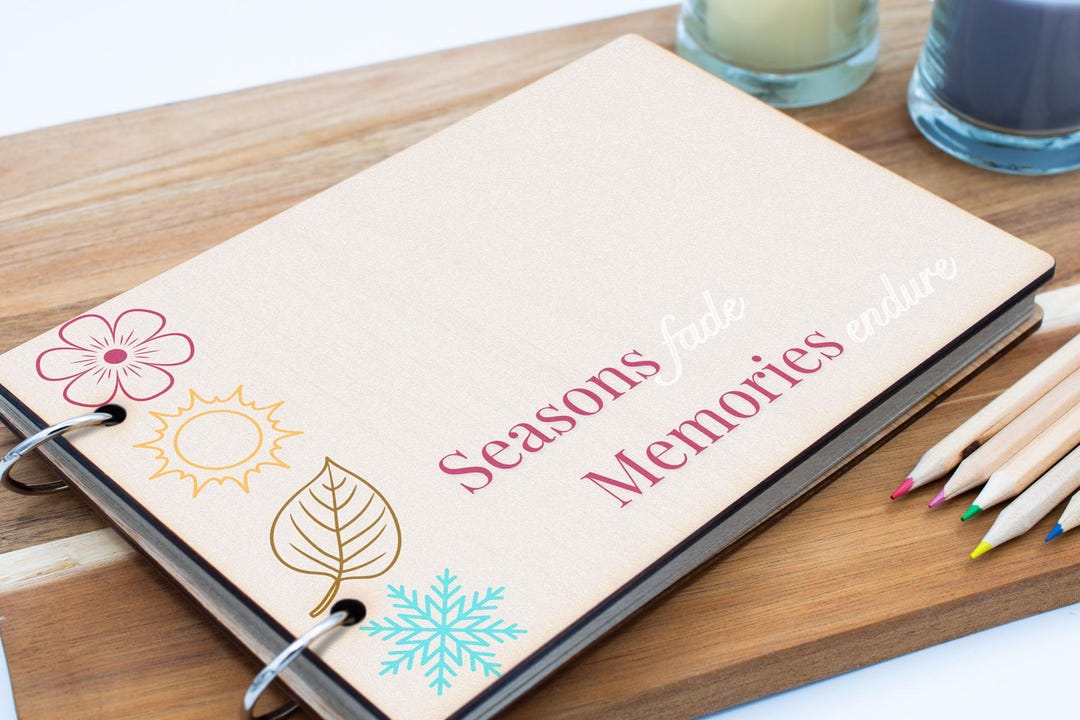 Seasons' Memory: A Nature-themed Scrapbook for Four Seasons Keepsakes ...