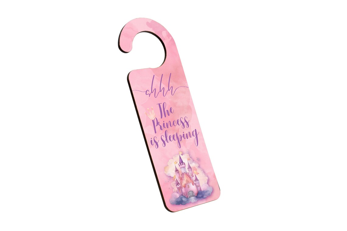 Shhh! the Princess is Sleeping – Princess Themed Plywood Door Handle ...