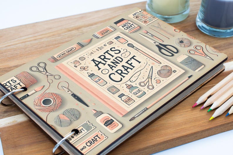 Creative DIY Arts and Crafts Project Book With 25 Recycled Pages and ...
