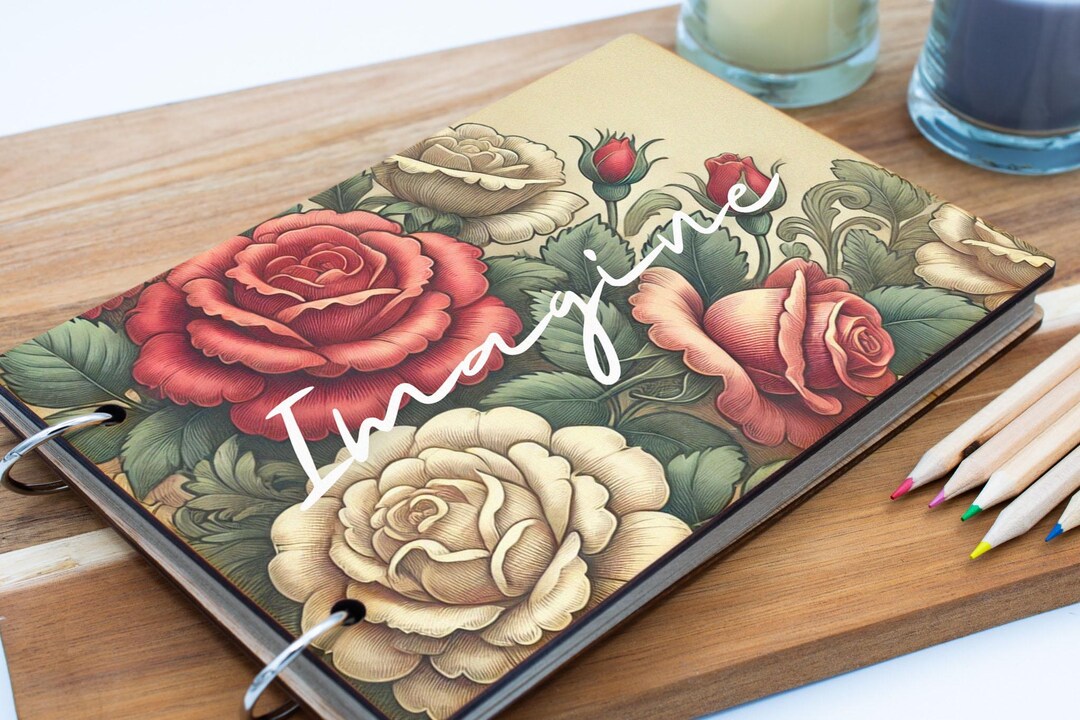 Vintage Rose Memory Book - Elegant Floral Keepsake Gift Idea (scrap ...