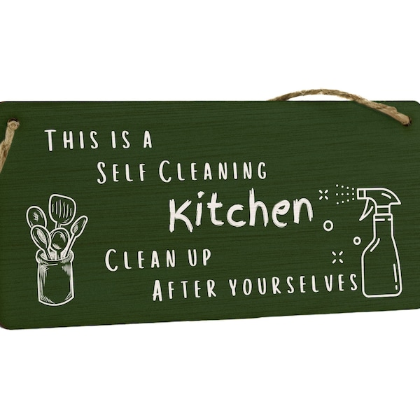 Clean Kitchen Sign - Etsy