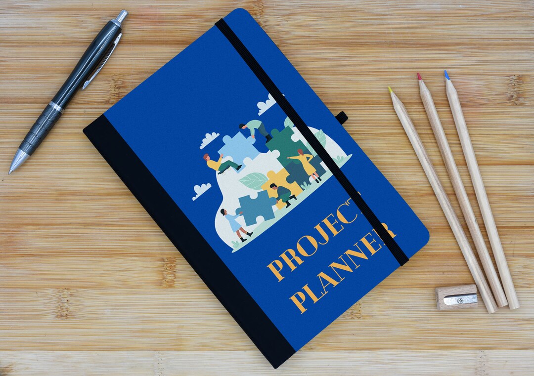 Project Planner - A5 Sized Lined Paper Scrapbook - Idea for Students ...