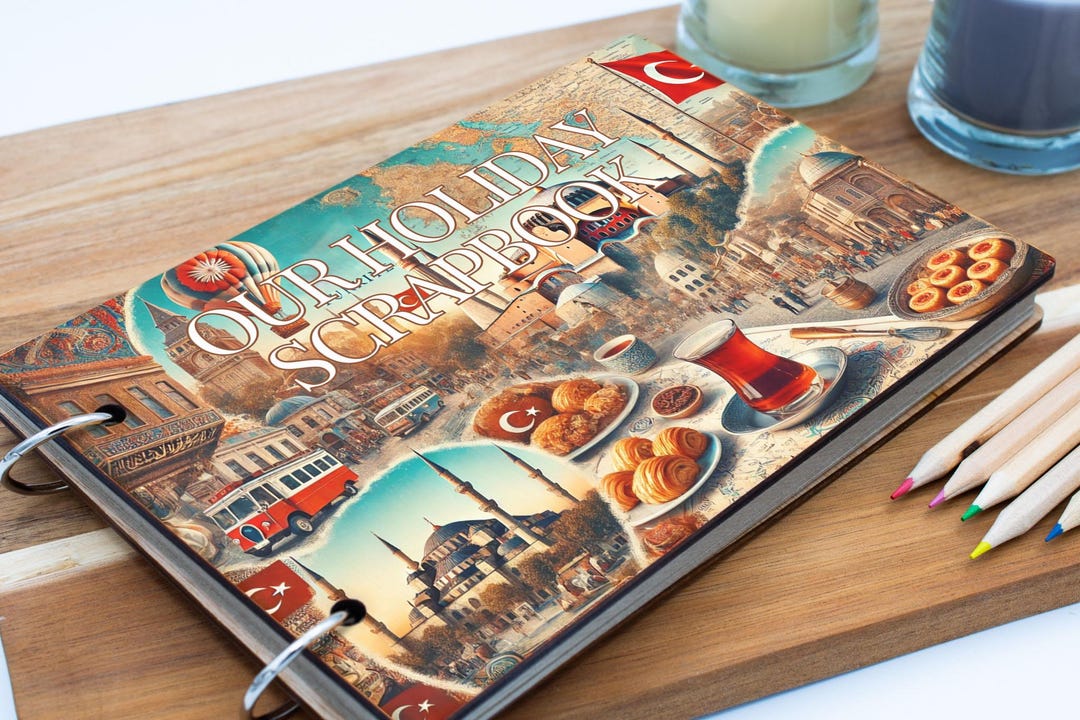 Turkish Treasures: A Türkiye-themed Travel Scrapbook - Etsy