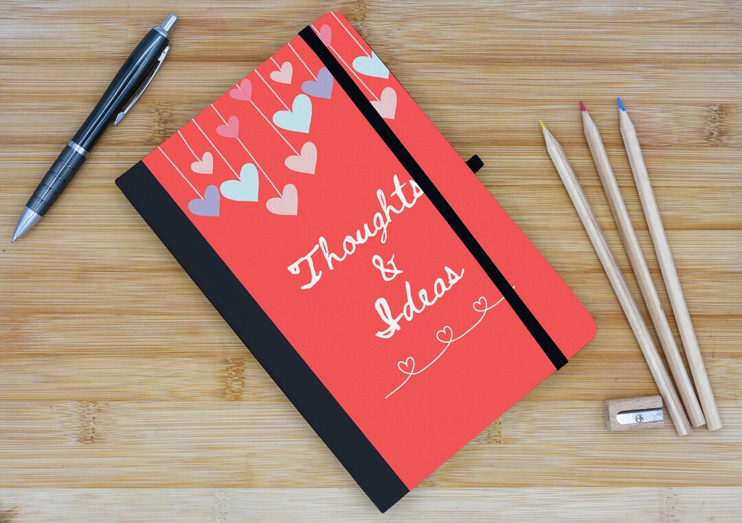 Thoughts and Ideas - A5 Sized Lined Paper Scrapbook (note-ds23 ...