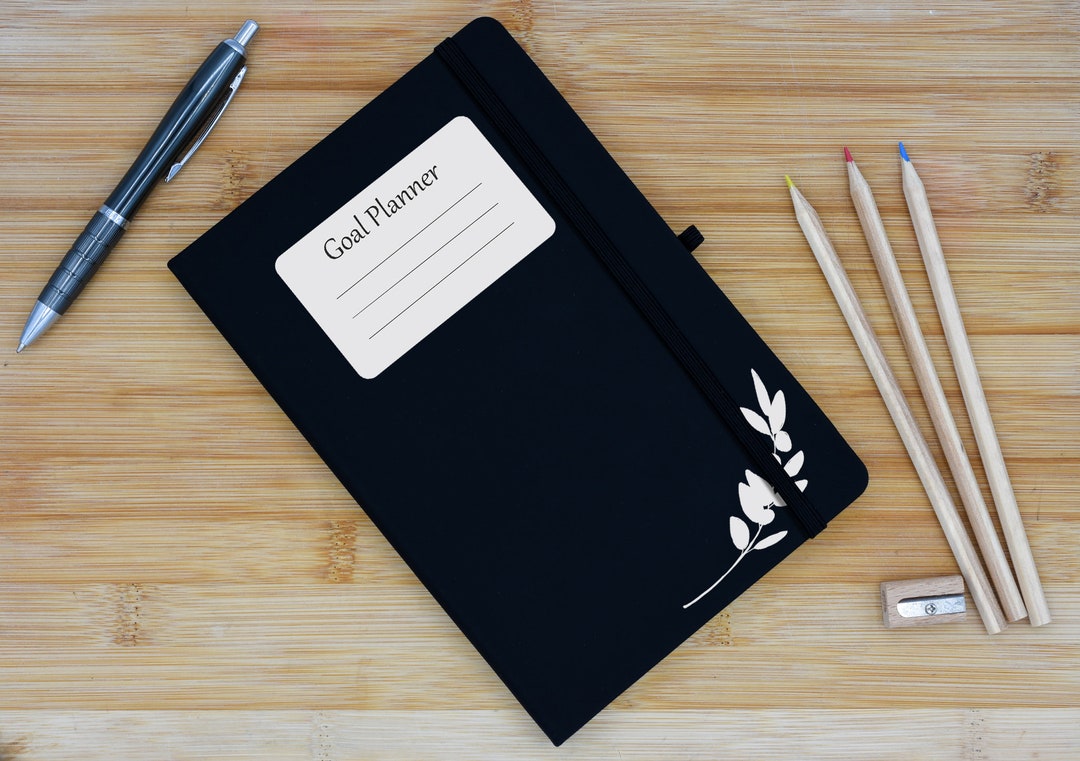 Goal Planner - A5 Sized Lined Paper Scrapbook - Elegant Idea for ...