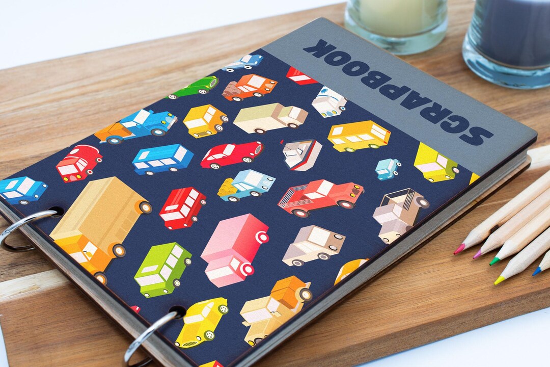 Car & Truck Adventures: Kids Road Trip Scrapbook With 25 Recycled Pages ...