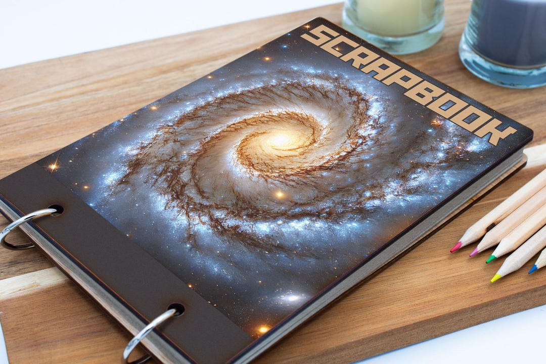 Galaxy Spiral: Cosmic Swirl Space-themed Scrapbook (scrap ...