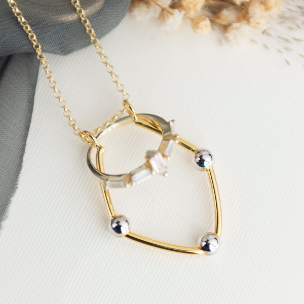 Two Rings Necklace - Etsy