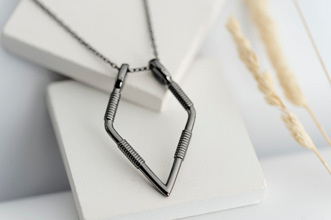 Men's Necklace Ring Holder, Birthday Gift Wedding Ring Holder Necklace ...