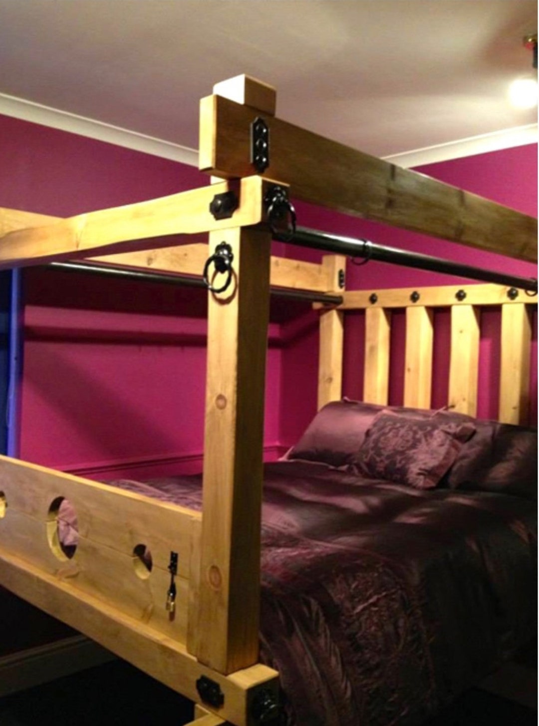 Bondage Fantasy Wooden Bed - Etsy Canada
