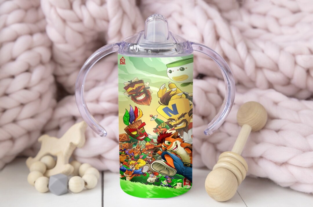 Sippy Cup Mario Nintendo Character Sippy Cup Custom Name - Etsy