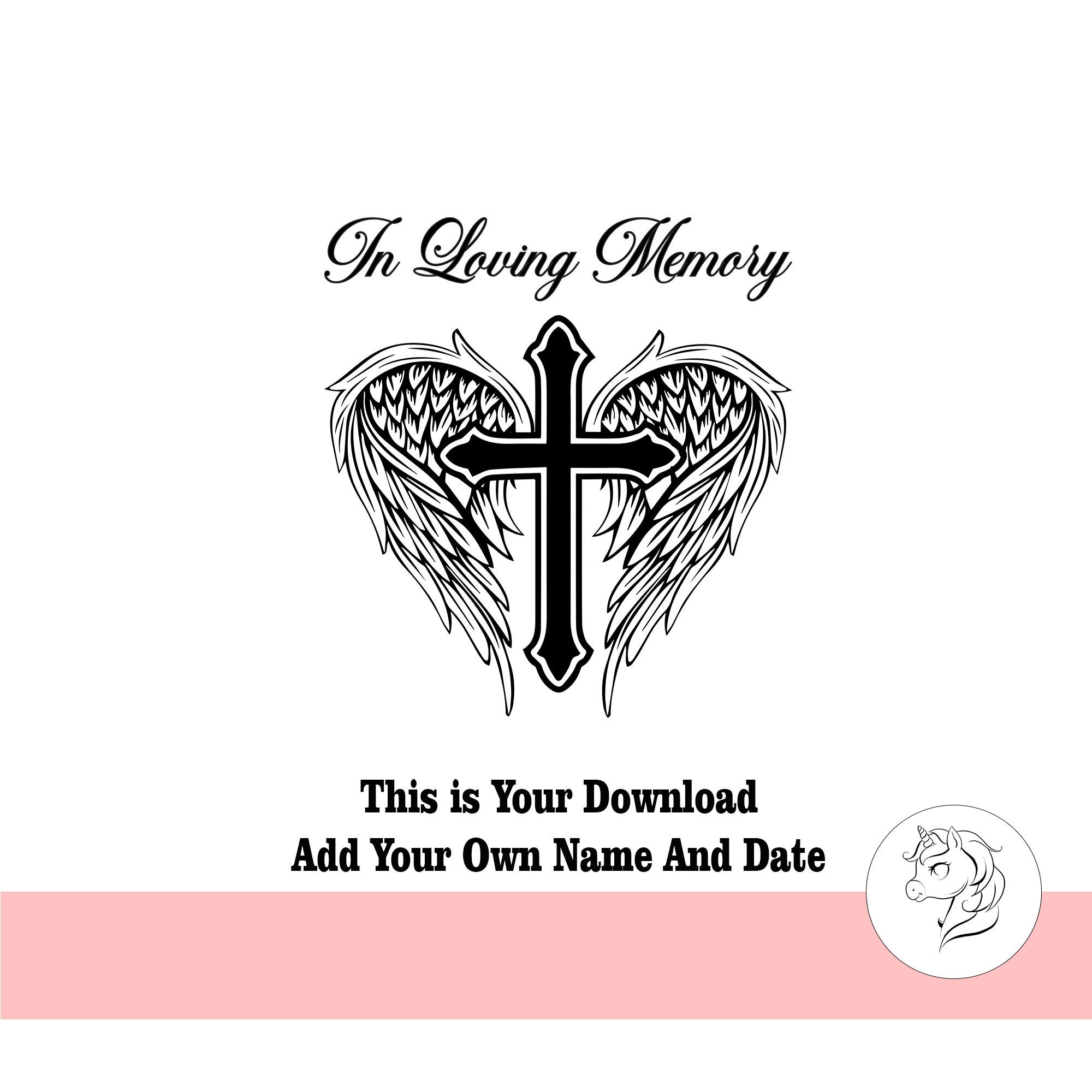 In Loving Memory Cross Personalized Loving Memory Cross | Savvy Custom