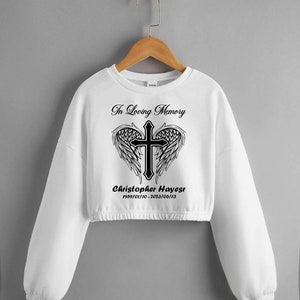 Memorial Cross Svg, in Loving Memory Svg, Memorial Svg, Memorial Wings ...