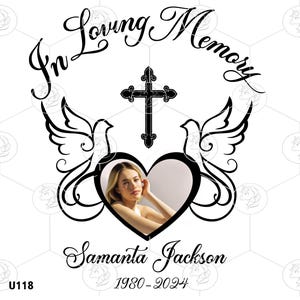 In Loving Memory Svg Editable, Memorial Png, Memorial Svg Shirts ...