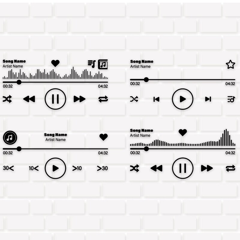 Music Player Svg - Etsy