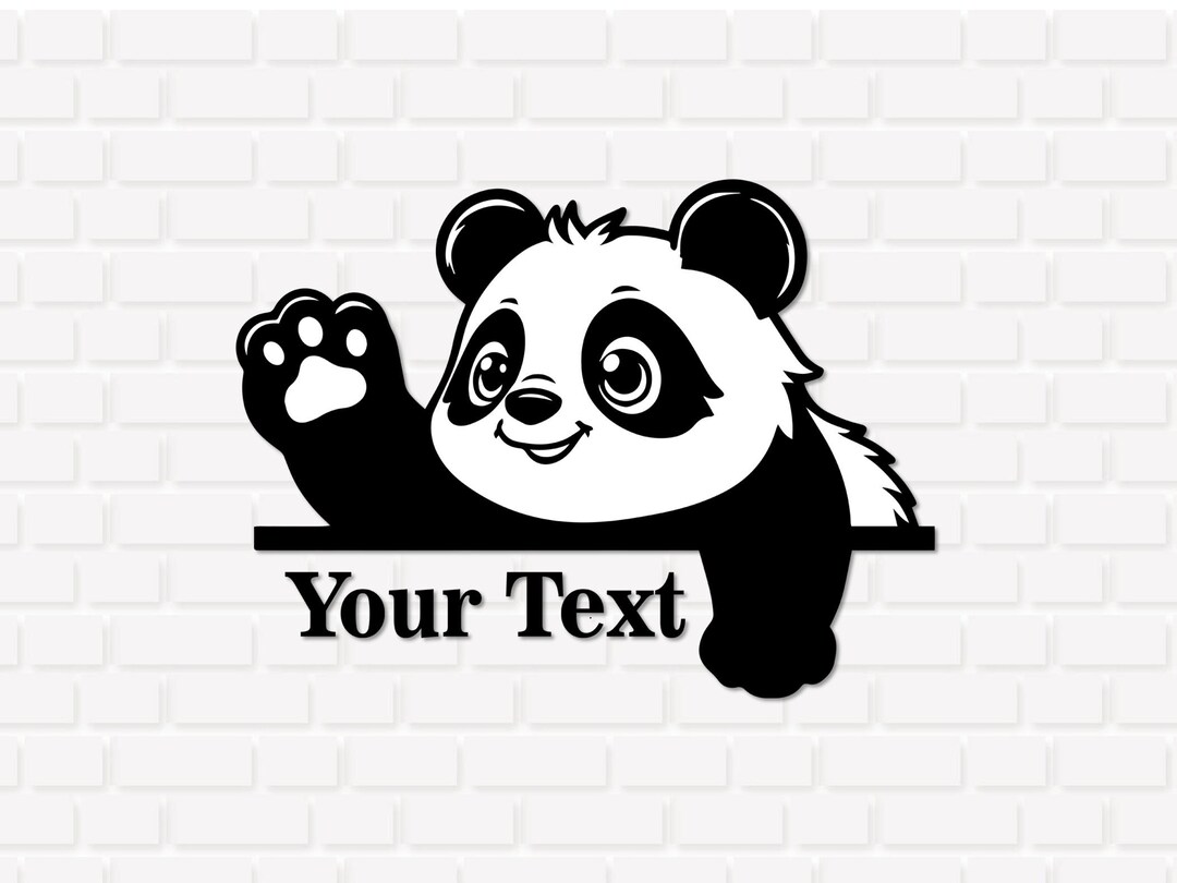 Panda Peeking Svg, Cute Panda Svg ,panda Svg, Baby Panda Svg, Cute ...