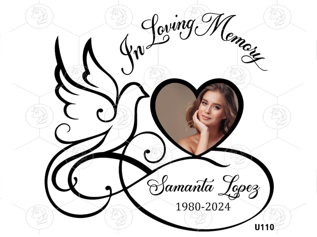 In Loving Memory Dove Forever With Heart SVG PNG, in Memory of Always ...
