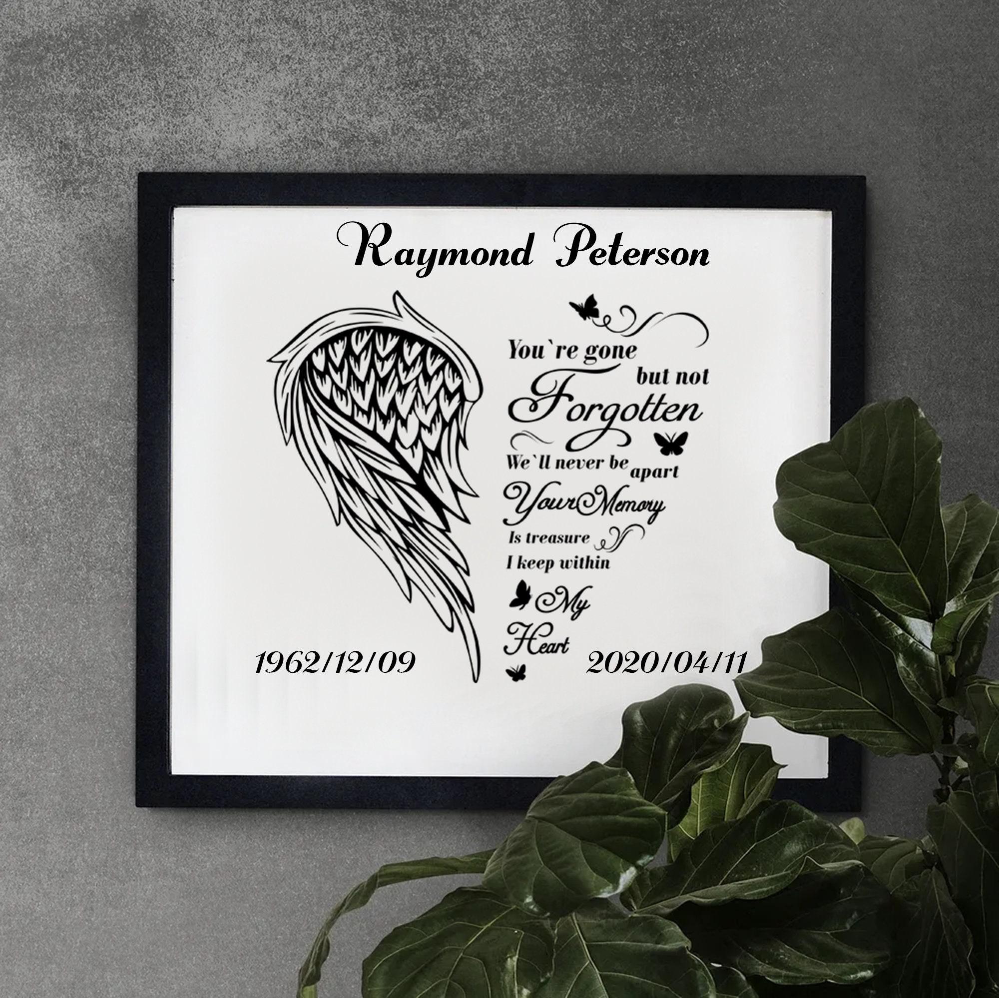 You're Gone but Not Forgotten Svg Memorial Svg Memorial - Etsy Australia