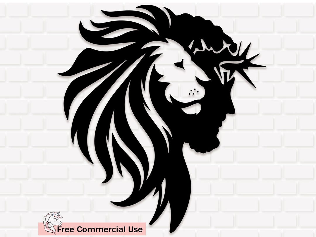 Jesus Lion Svg, Christian Jesus Lion Svg, Lion Svg, Jesus Svg, Lion ...