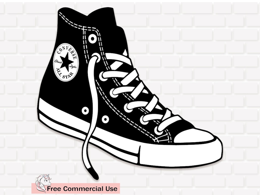 Tênis Converse All Star SVG, Tênis de Corrida SVG, Chucks e Pérolas SVG ...