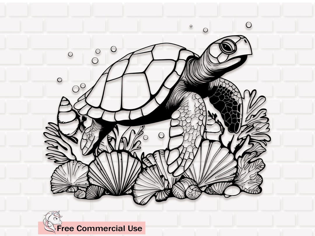 Boho Sea Turtle SVG PNG: Turtle Shirt Design (instant Download) - Etsy