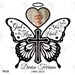 Memorial Butterfly Cross SVG PNG: Printable Remembrance Template ...