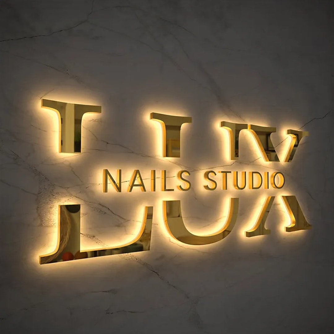 Insegna retroilluminata personalizzata / Insegna aziendale ...