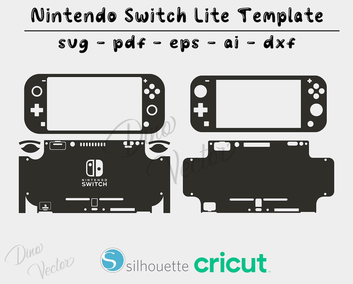 Ns Switch Lite - Vector Cut File - Cricut Vector Cut File - Wrap ...