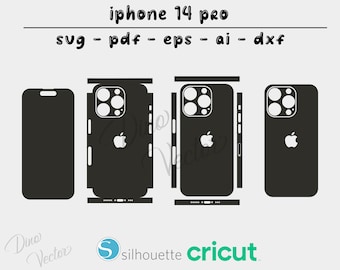 Apple iPhone 13 Pro Max Skin Template - Cricut Vector Cut File - Wrap ...