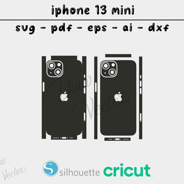 Buy iPhone 13 Mini Vinyl Skin Template Cricut Online In India - Etsy India