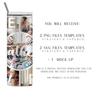 Fathers Day Tumbler Sublimation PNG, Dad Photo Mug, Father Photo ...