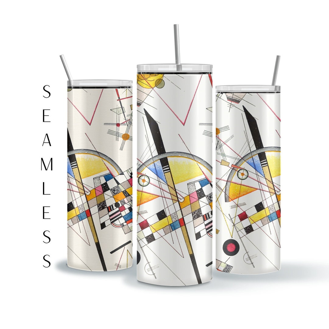 Famous Painting Tumbler Sublimation, Seamless Design, 20oz Skinny ...