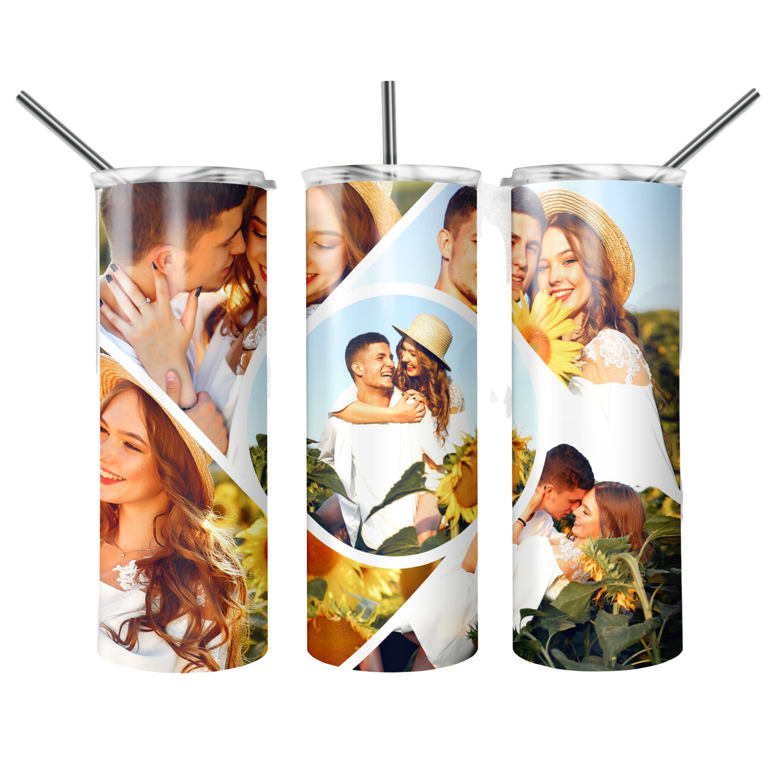 Photo Tumbler Sublimation Design: Collage Template (PNG, SVG, Canva) - Etsy