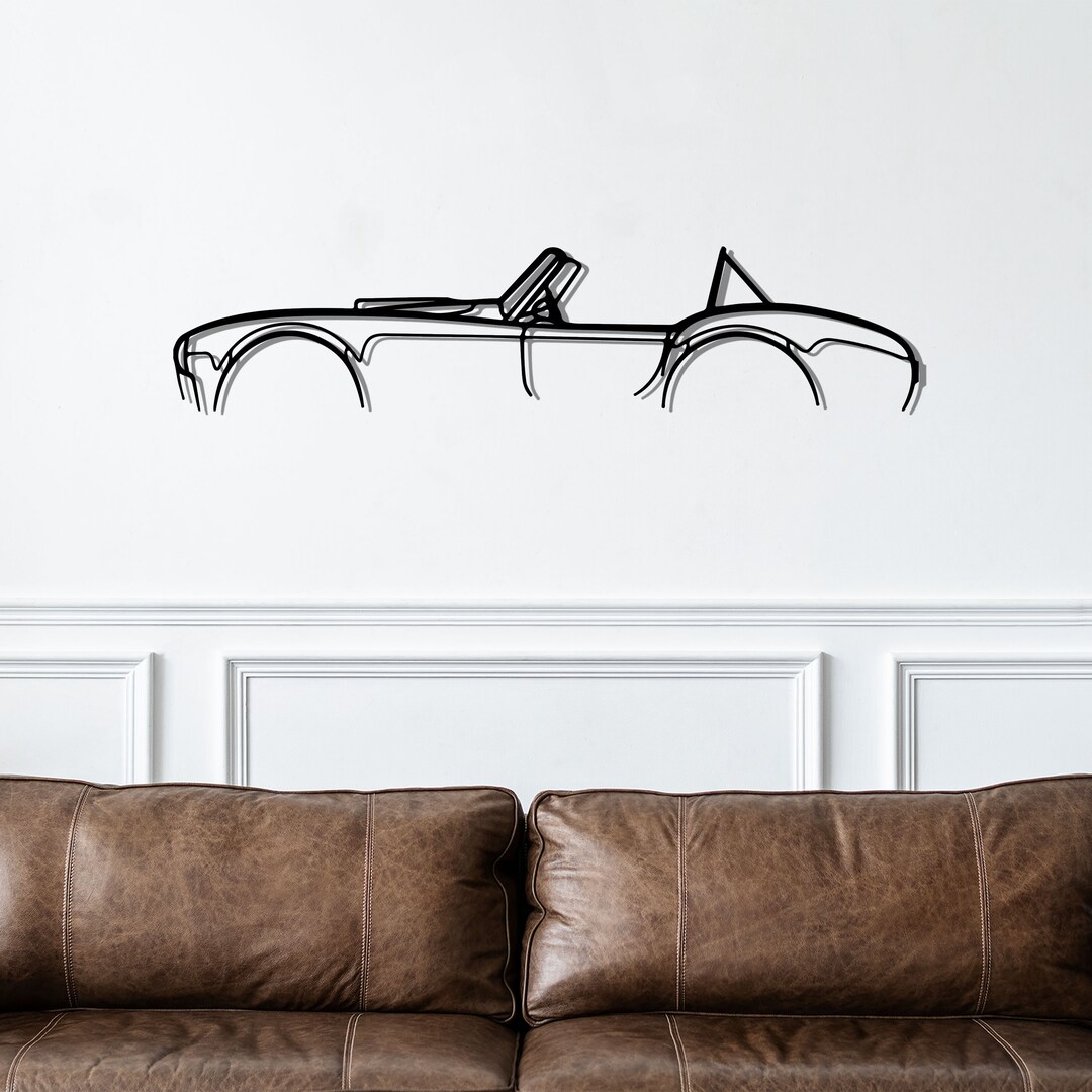 100% Made in Germany Cobra 427 Sport Car Metal Silhouette Wall Art ...