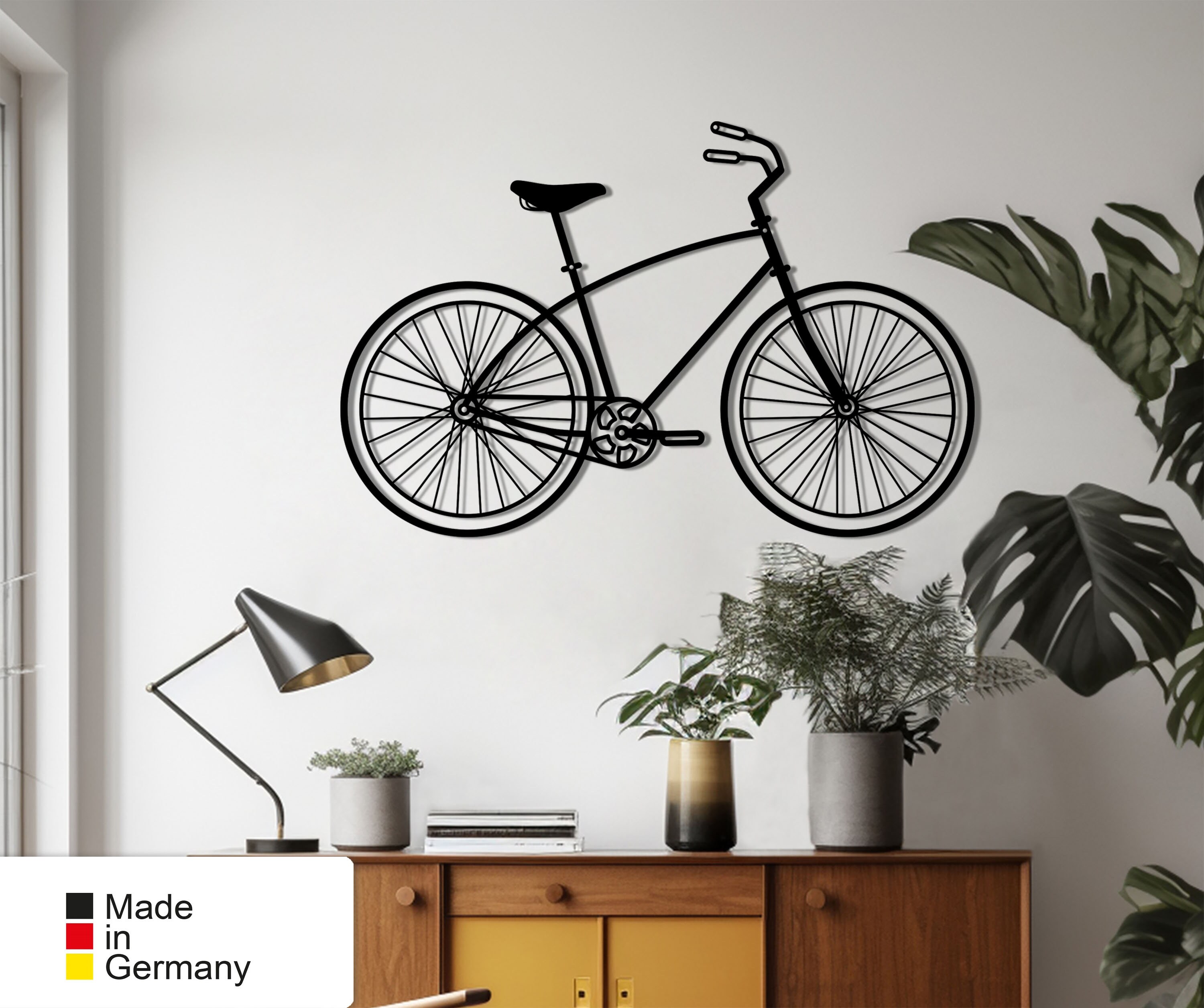 Bicycle Metal Wall Art, Metall Wanddeko, Modern Outdoor Wall Art, Metal Wall Decor, Wall Art ...