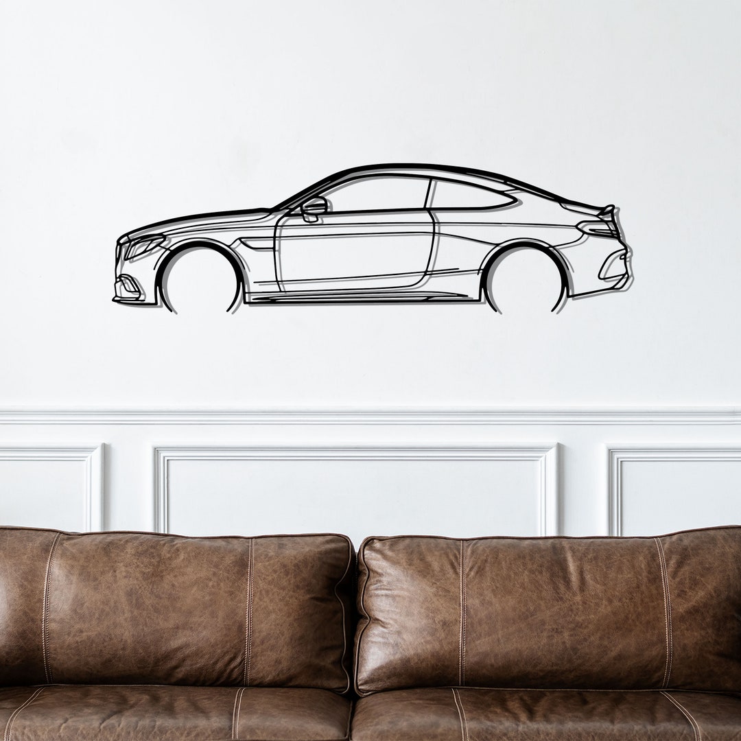 100% Made in Germany Mercedes E300 Sportwagen Metall Silhouette ...